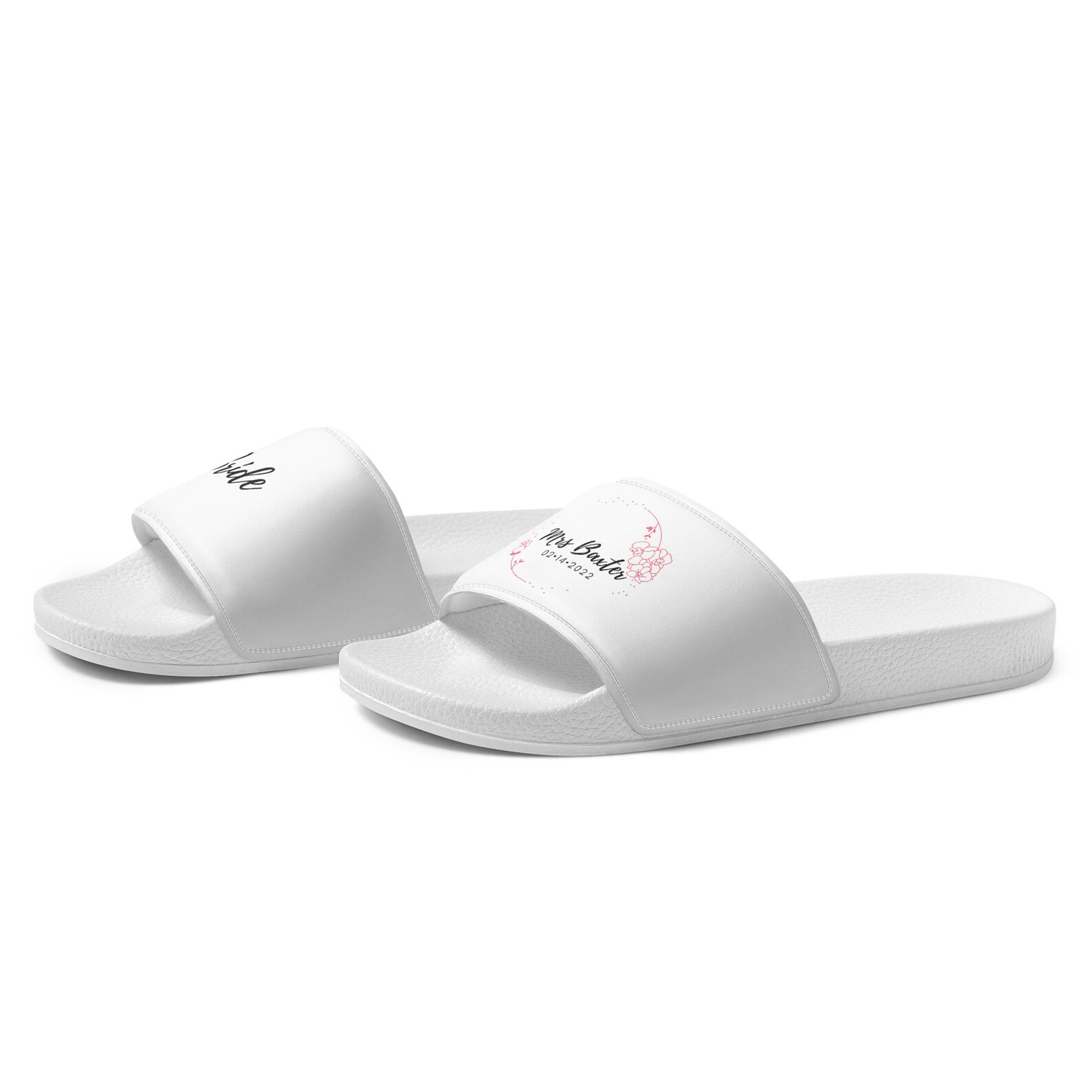 Personalized Bride Slides. Custom Bride Name and Date Wedding - Etsy