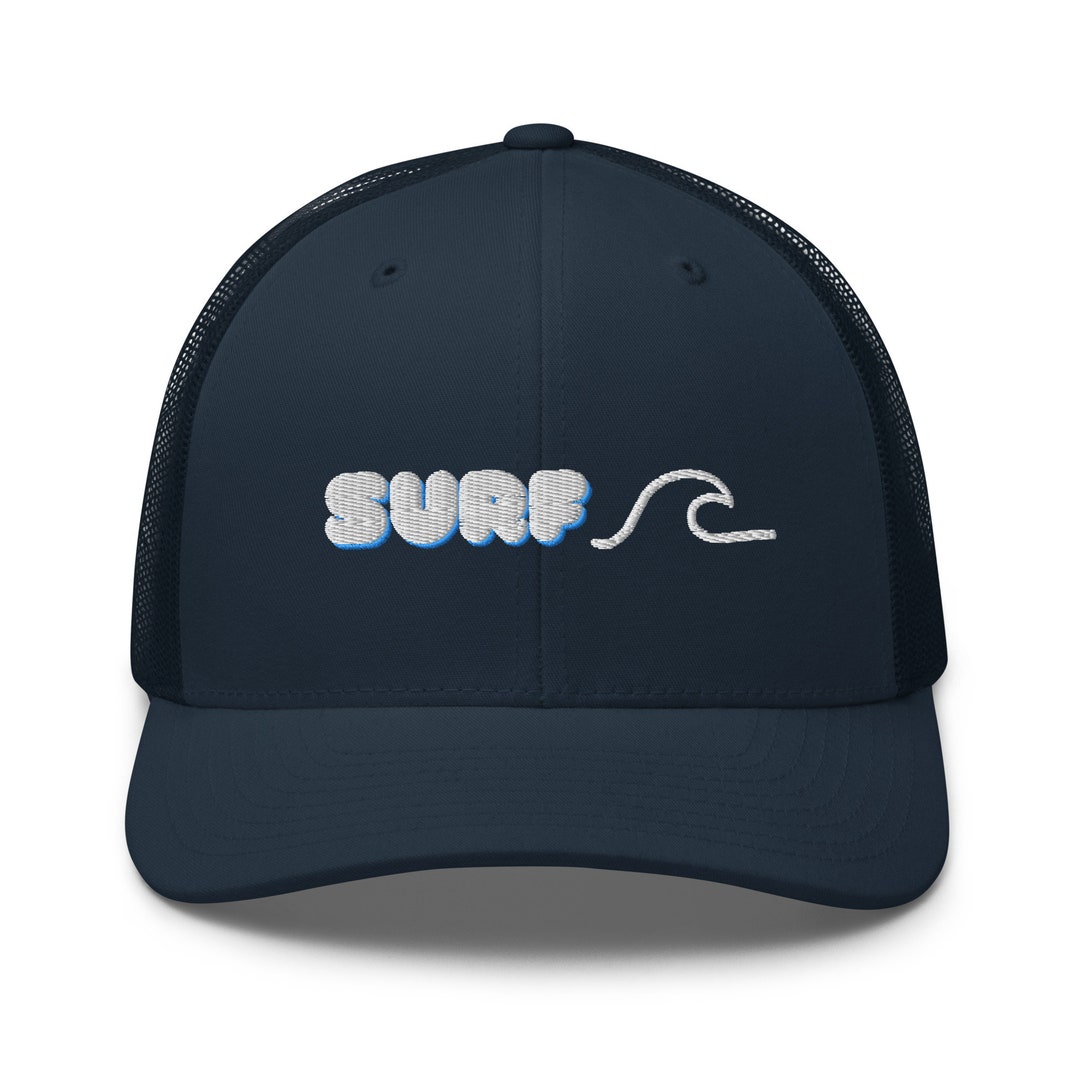 Retro Surf Trucker Hat. Vintage-inspired Beach Headwear for Sun ...