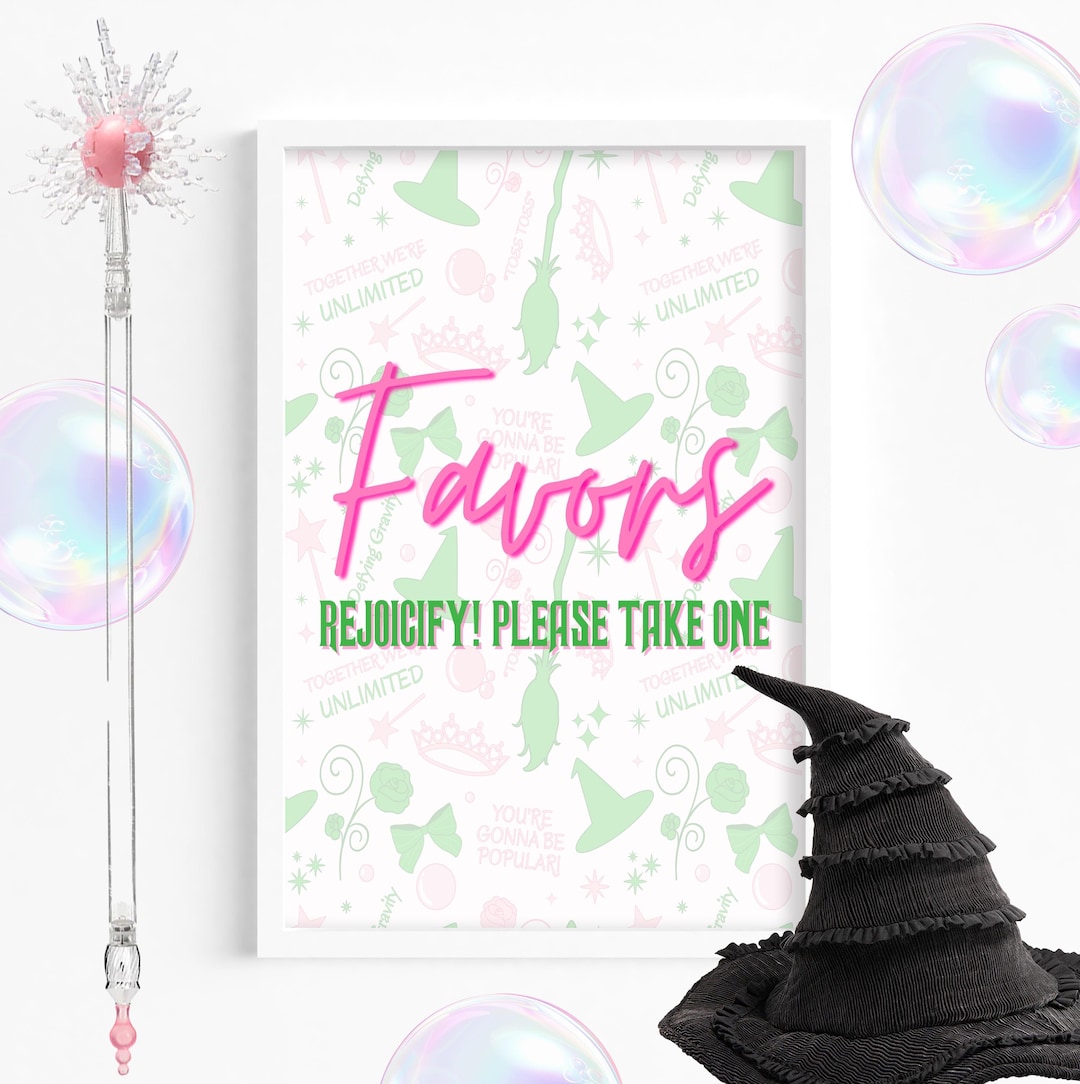 Wicked Party Signs - Party - Favor Sign - Wicked Birthday -table Sign ...