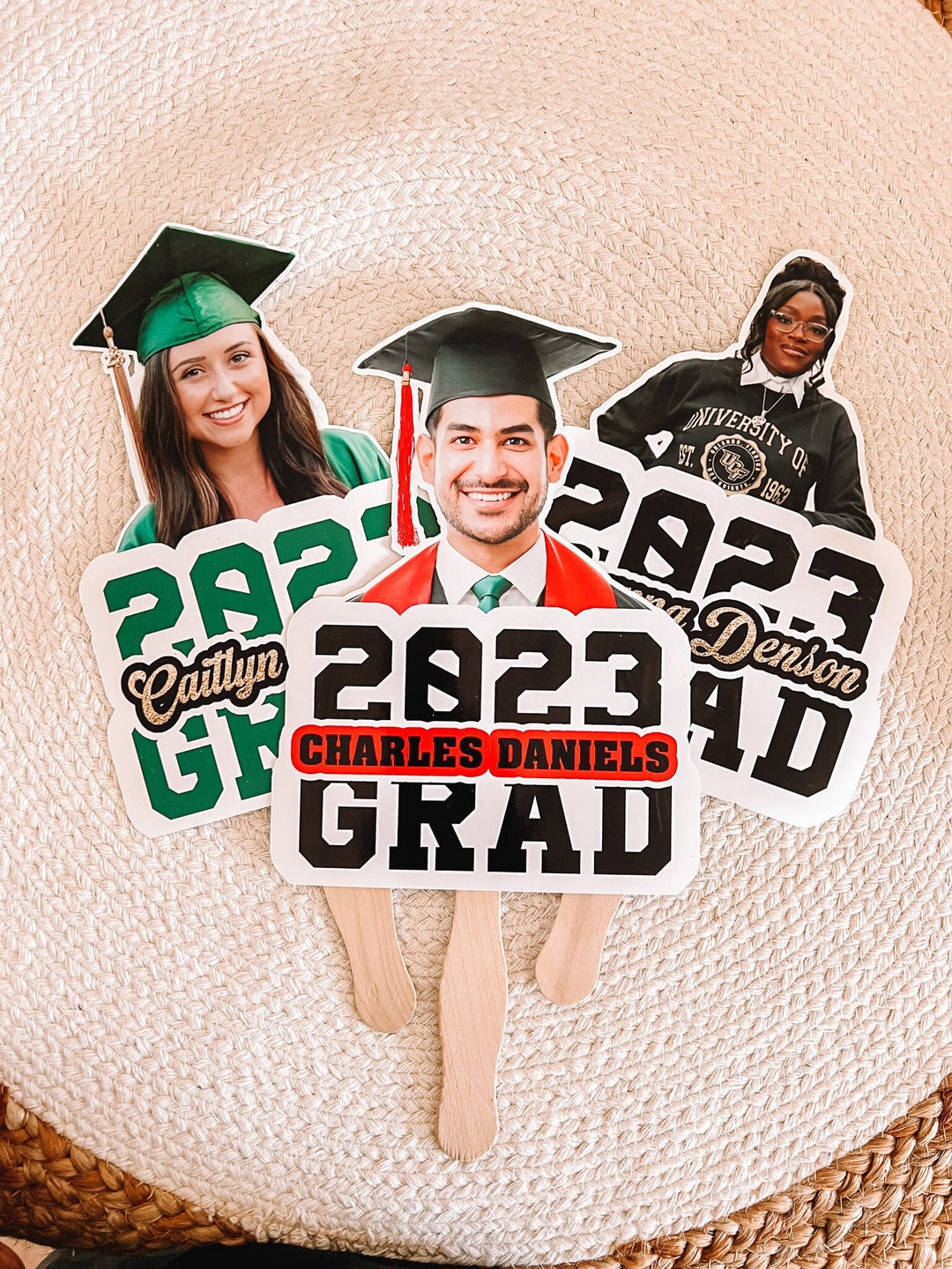 GRADUATION Fans - SENIOR Grad - High School - College - Hand Fans ...