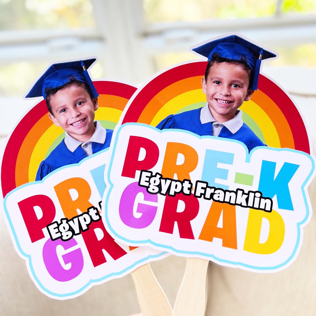PRE-KINDERGARTEN GRADUATION Fans - Preschool - Pre K - Hand Fans ...
