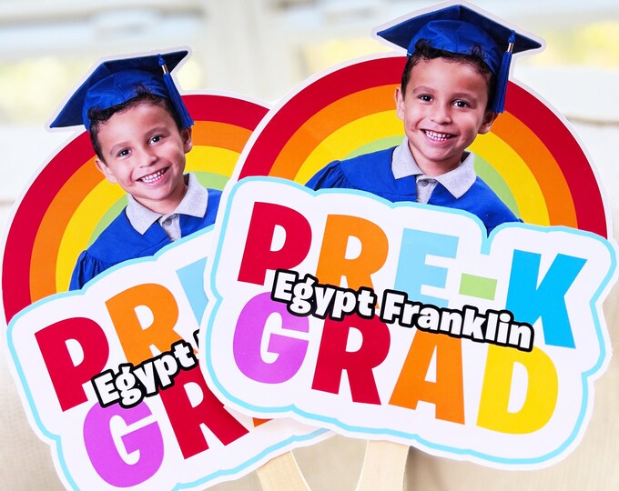 PRE-KINDERGARTEN GRADUATION Fans - Preschool - Pre K - Hand Fans ...