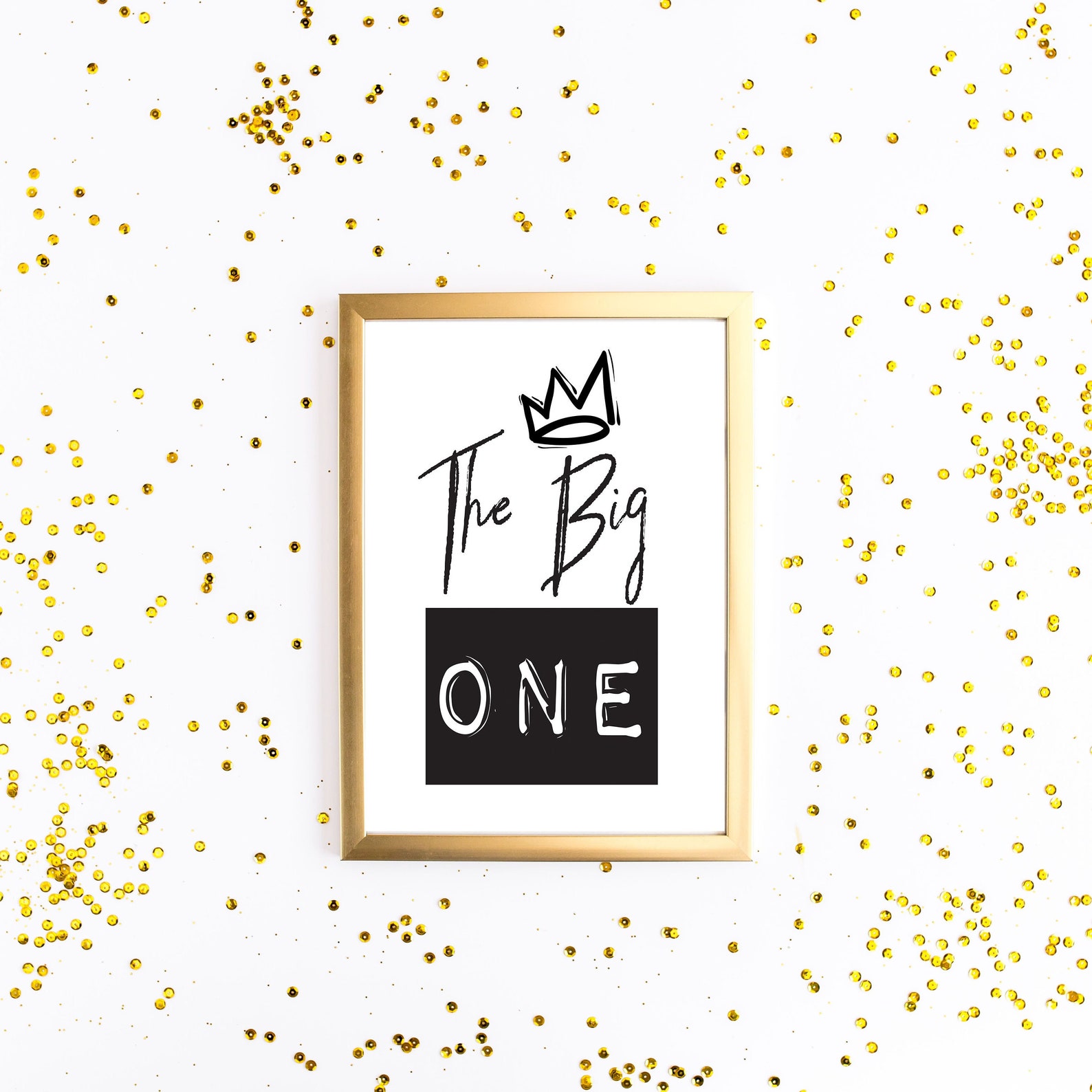 THE BIG ONE Birthday Sign Biggie Party Favor Sign Hip - Etsy