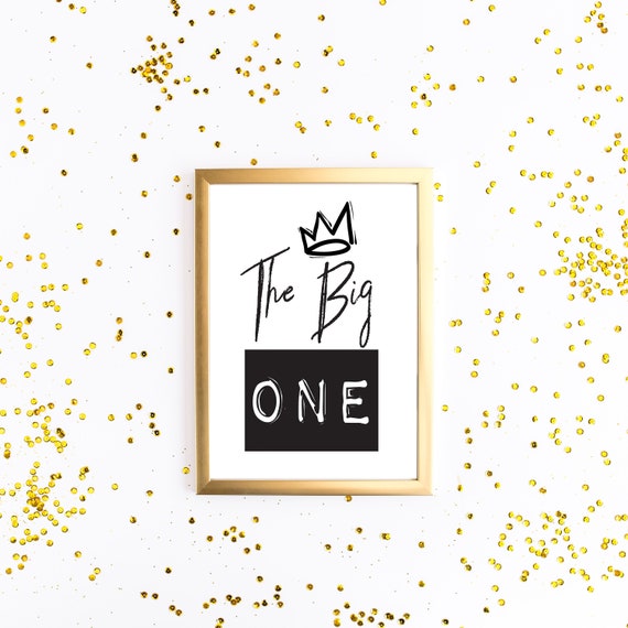 THE BIG ONE Birthday Sign Biggie Party Favor Sign Hip - Etsy