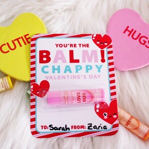 You're the Balm - Valentine Card - Class Valentine - Chapstick - School ...