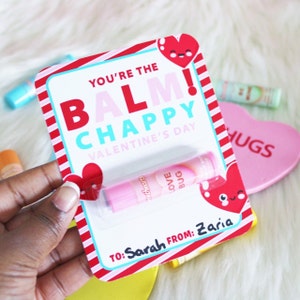 You're the Balm - Valentine Card - Class Valentine - Chapstick - School ...