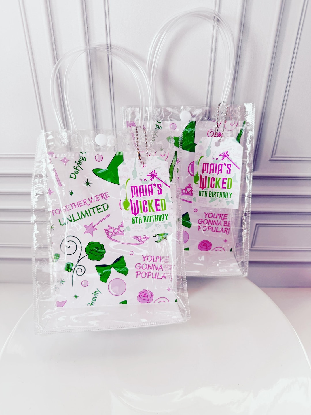 Wicked Favor Bags - Clear - Goodie Bag - Custom Bags - Wicked Party ...