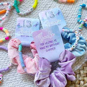Birthday Era Scrunchie Friendship Bracelet Party Favors - Birthday ...