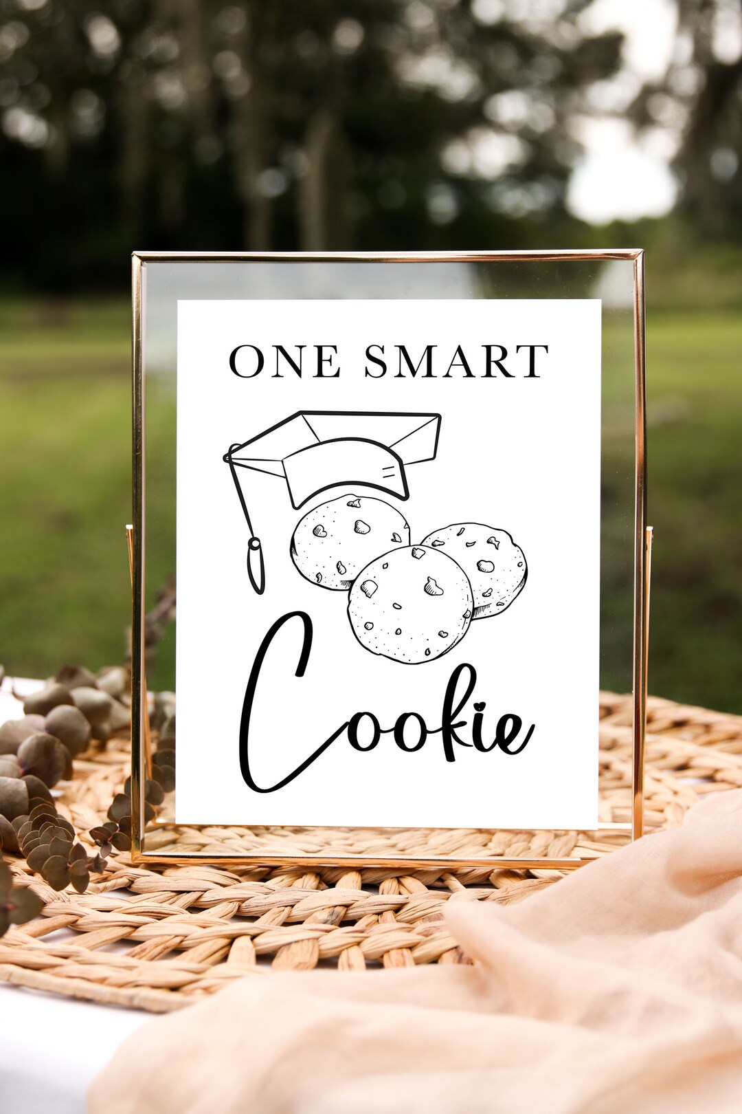 GRADUATION Sign - Smart Cookie - Favors - Dessert Table - Treat Table ...