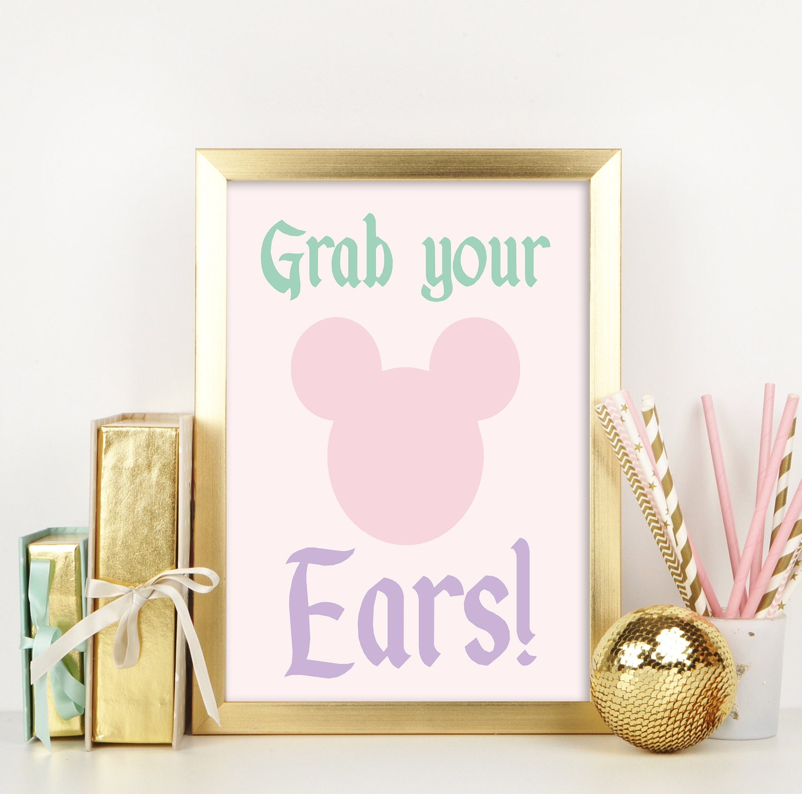 Magical Disneyland Birthday Sign Theme Park Pastel Party - Etsy