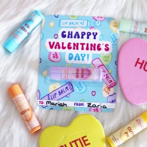 Chappy Valentine's Day - Card - Class Valentine - Chapstick - School ...