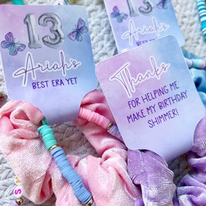 Birthday Era Scrunchie Friendship Bracelet Party Favors - Birthday ...
