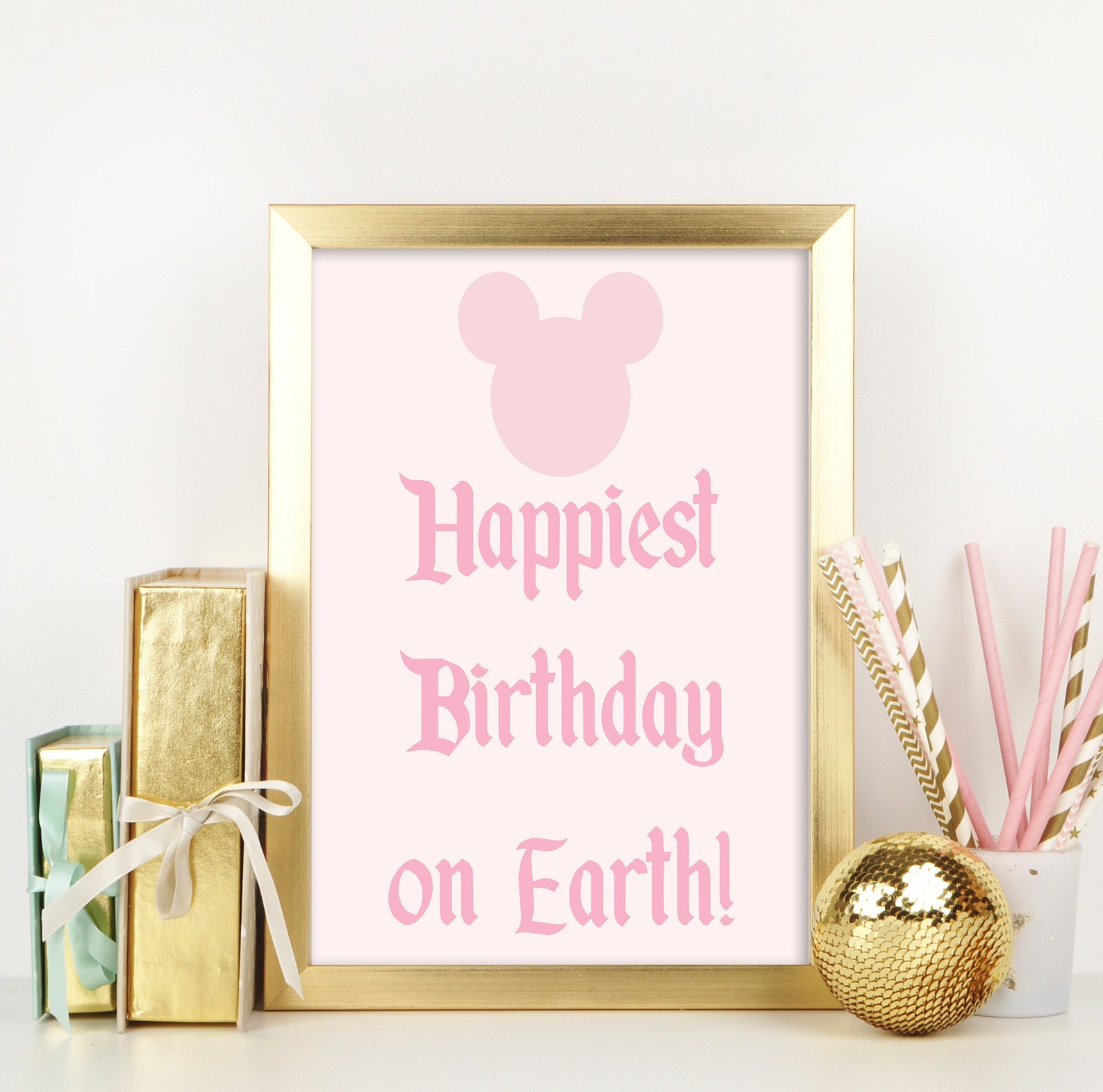Magical Disneyland Birthday Sign Theme Park Pastel Party - Etsy