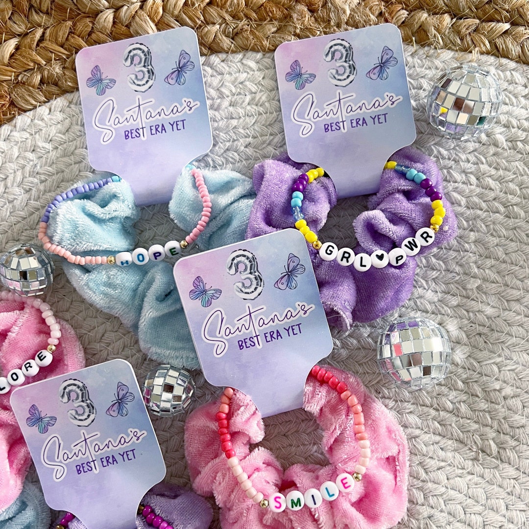Birthday Era Scrunchie Friendship Bracelet Party Favors Birthday ...