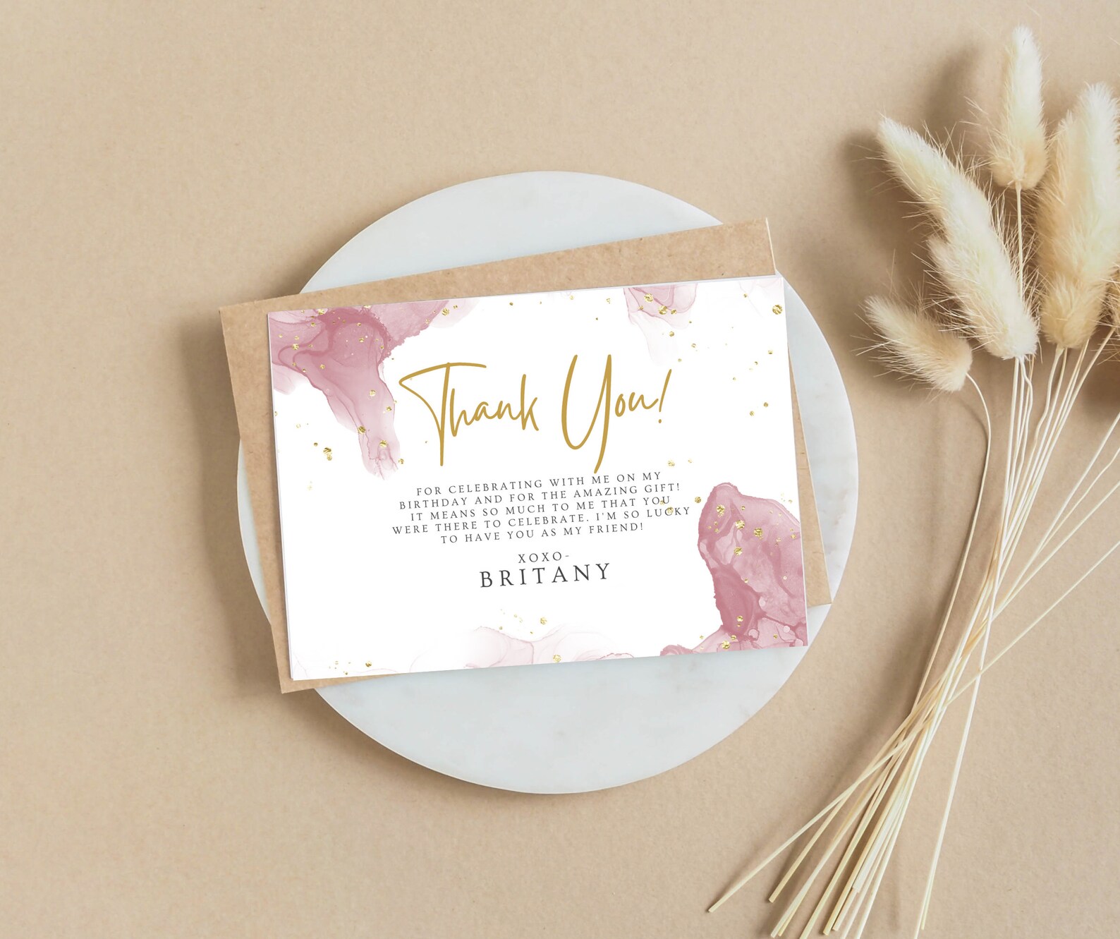 Thank You Card DIGITAL DOWNLOAD - Etsy