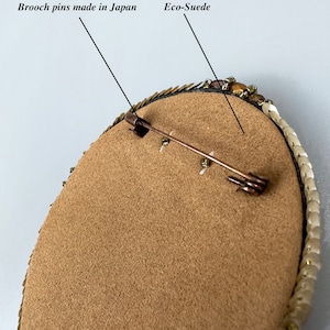 Vintage Brooch Pin, Victorian Portrait Embroidery Beaded Brooch Pin ...