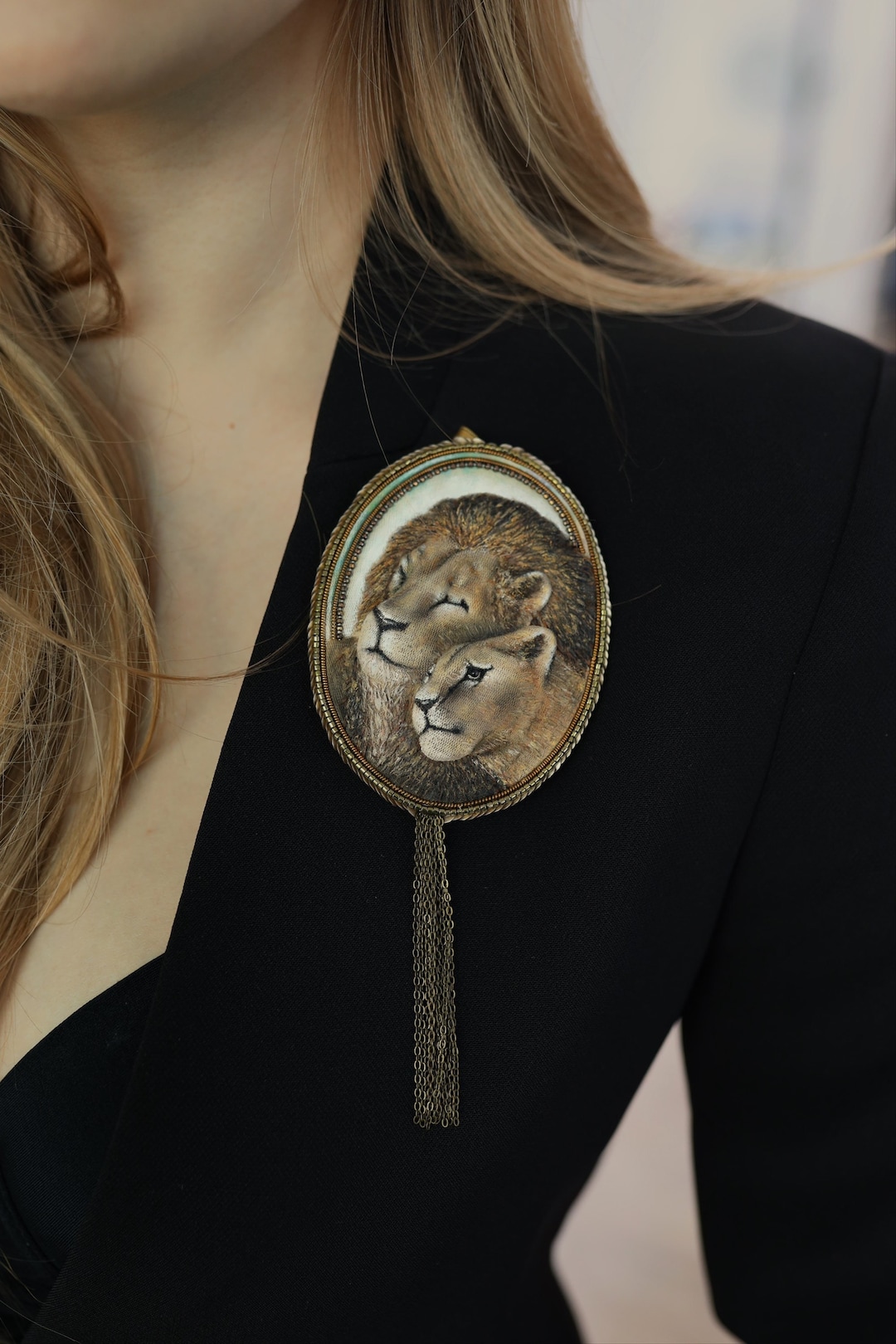 Vintage Brooch Pin, Lion Leo Brooch, 50th Birthday Gift for Woman ...