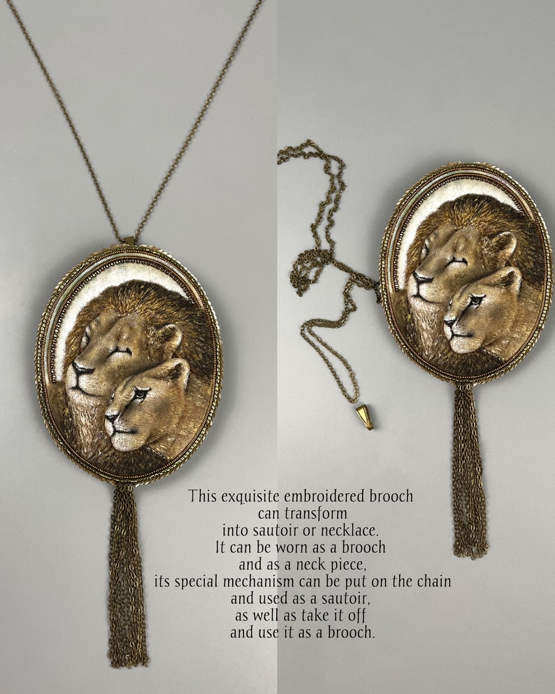 Vintage Brooch Pin, Lion Leo Brooch, 50th Birthday Gift for Woman ...