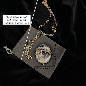 Evil Eye Brooch Beads Pin Daith Jewelry Witch Beaded Brooch Dark ...