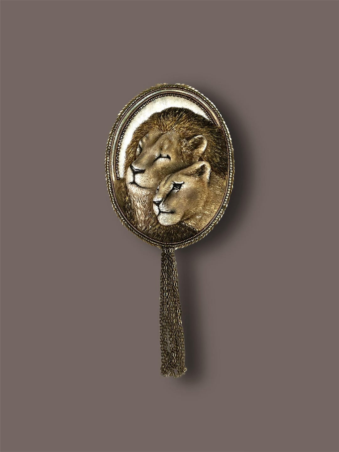 Vintage Brooch Pin Lion Leo Brooch Birthday Gift for Woman Anniversary ...