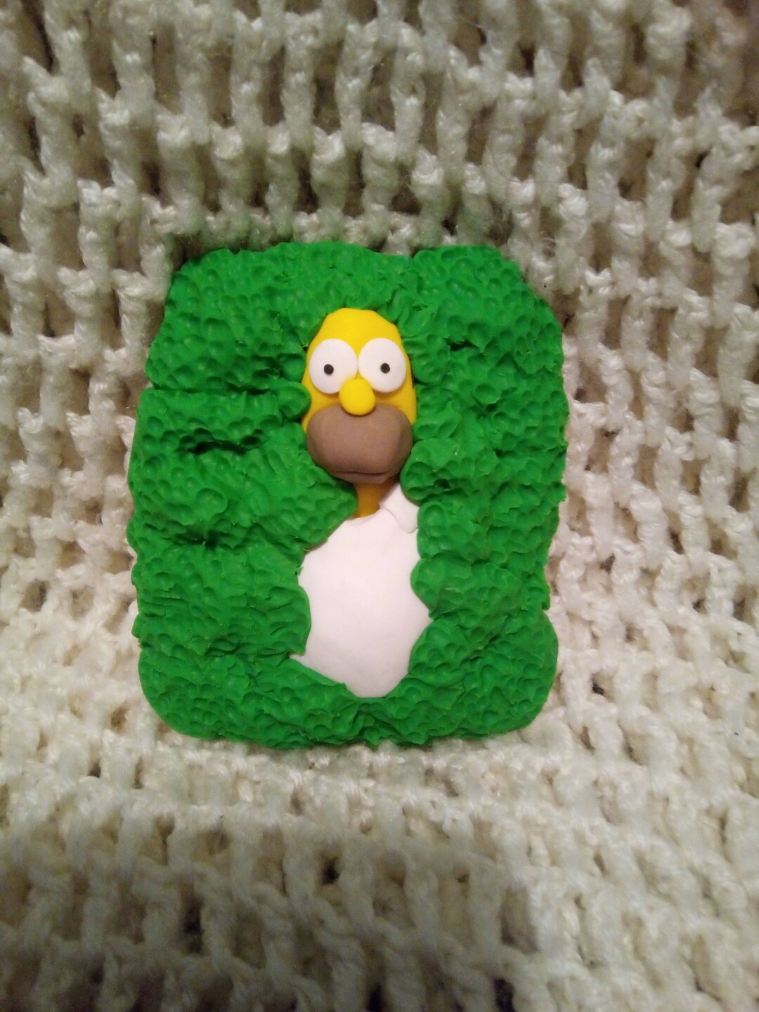 The Simpsons 3 / 4.5 / 6 Homer Simpson Hedge Custom Figurine Figure ...