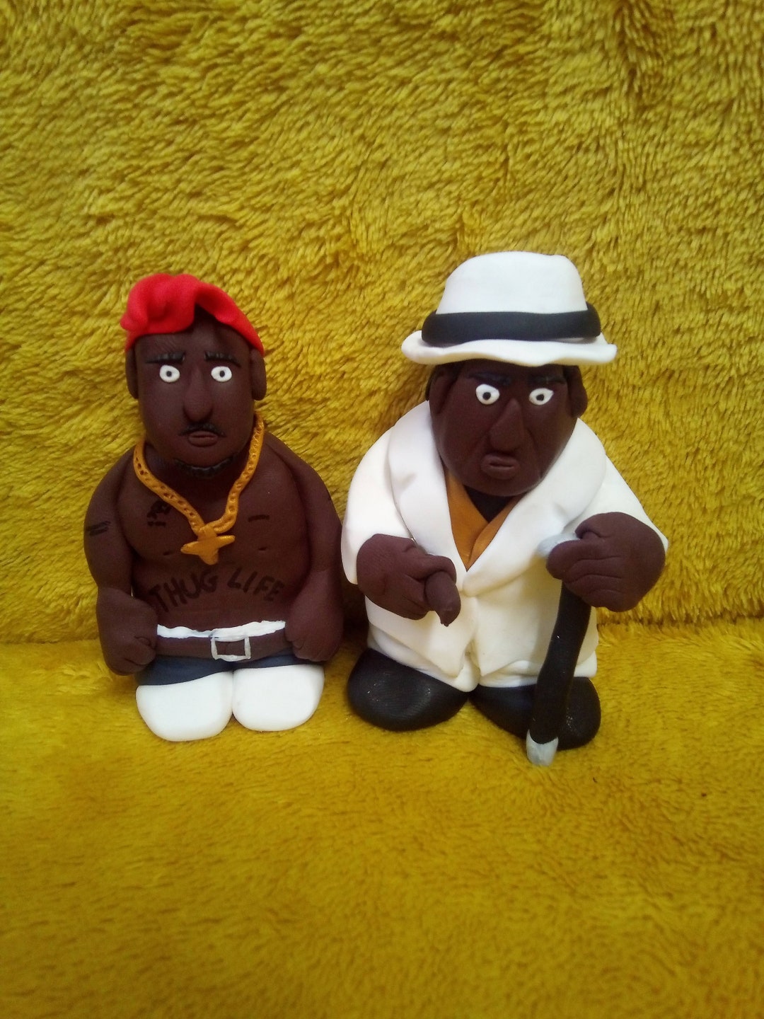 Tupac Shakur & Biggie Smalls the Notorious B.I.G. 3 / 4.5 / 6 Custom ...