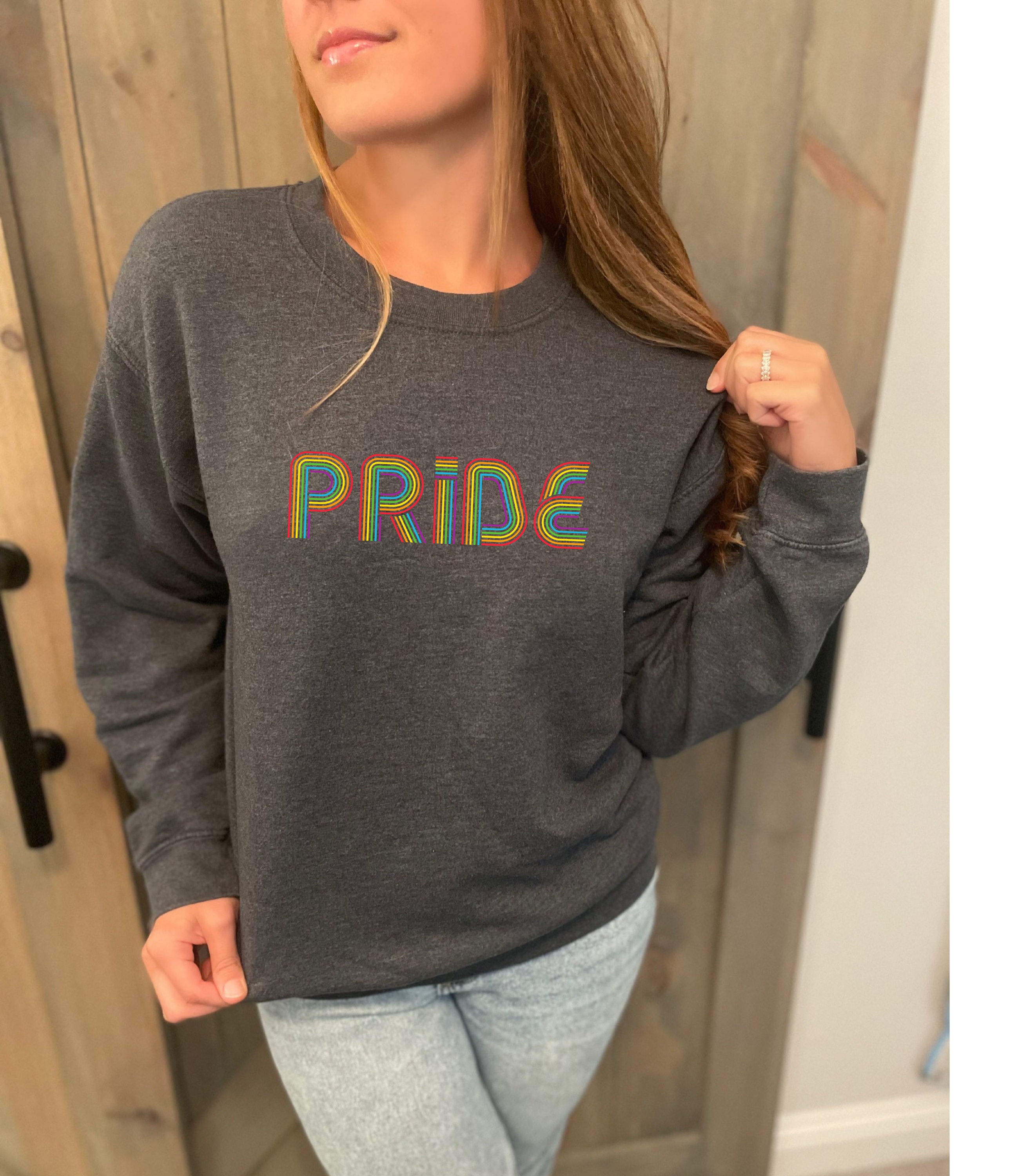 Pride Sweatshirt, LGBTQ+ Crewneck, Pride Parade Outfit, Love is Love ...