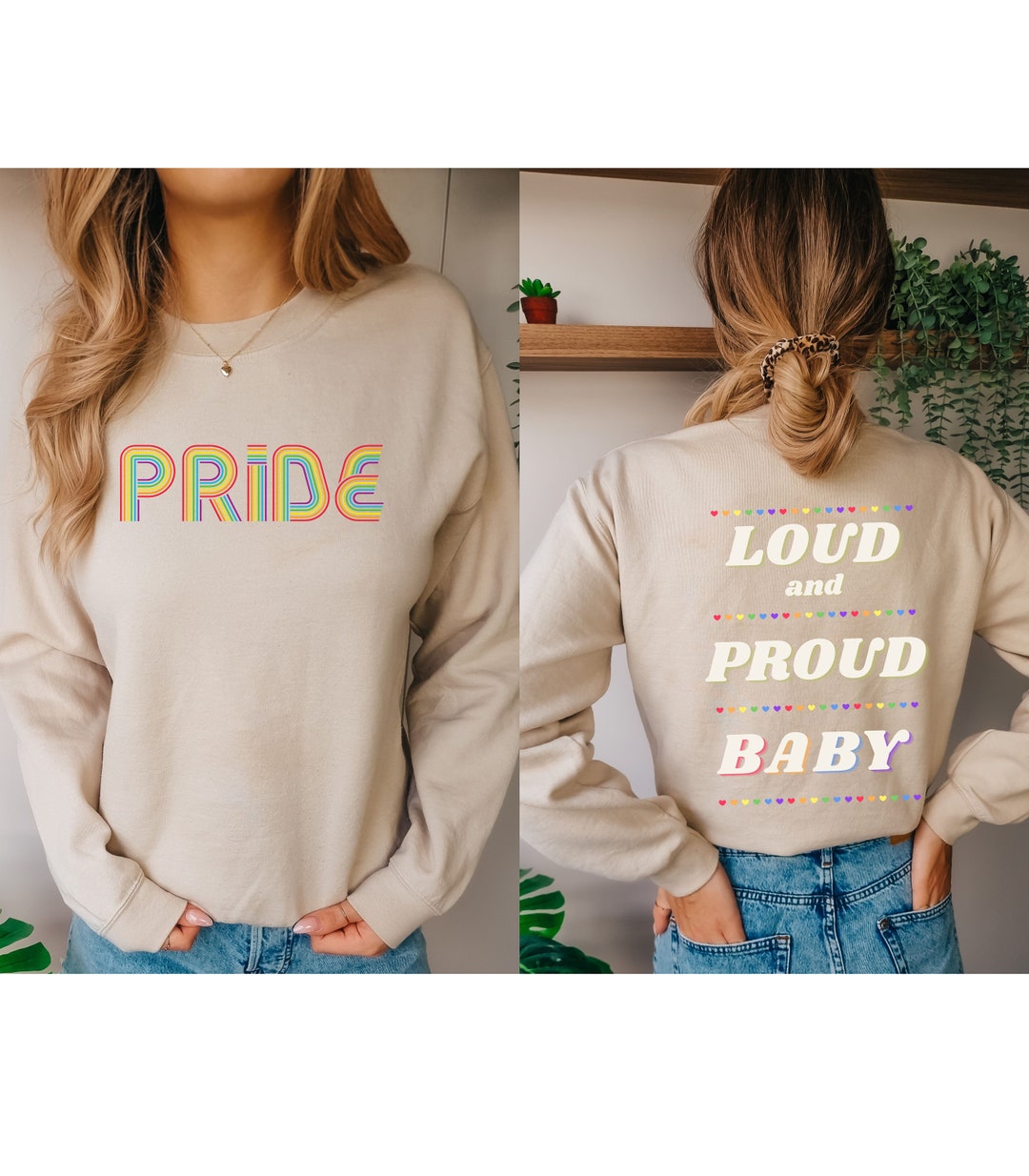 Pride Sweatshirt, LGBTQ+ Crewneck, Pride Parade Outfit, Love is Love ...