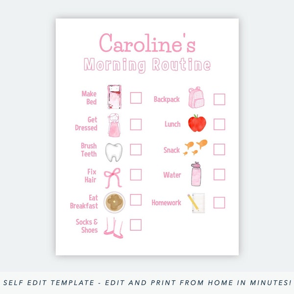 Dry Erase Chore Chart - Etsy