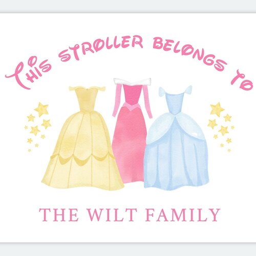 Printable Stroller Tag Stroller Tag Digital Download | Etsy