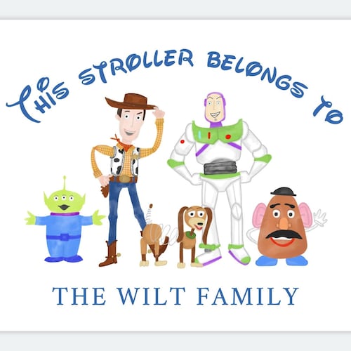 Printable Stroller Tag Stroller Tag Digital Download | Etsy