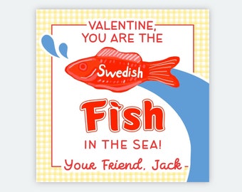 Fish Favor Tag | Etsy