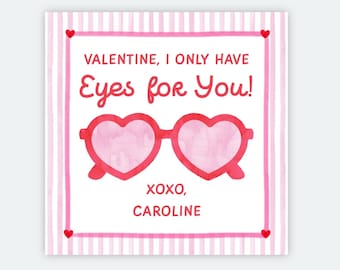 Glasses Valentine Printable | Etsy