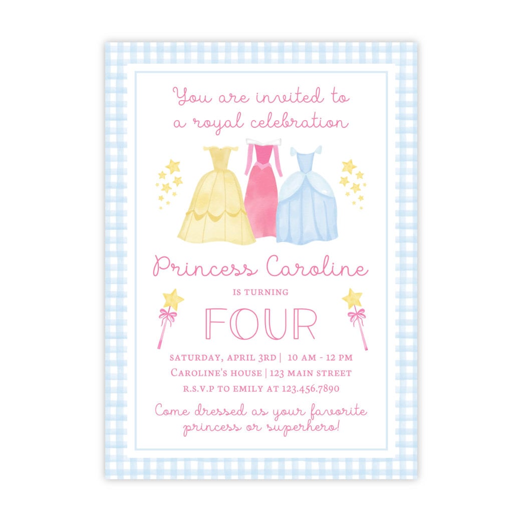 PRINTABLE Princess Birthday Invitation | Girl’s Royal Celebration ...