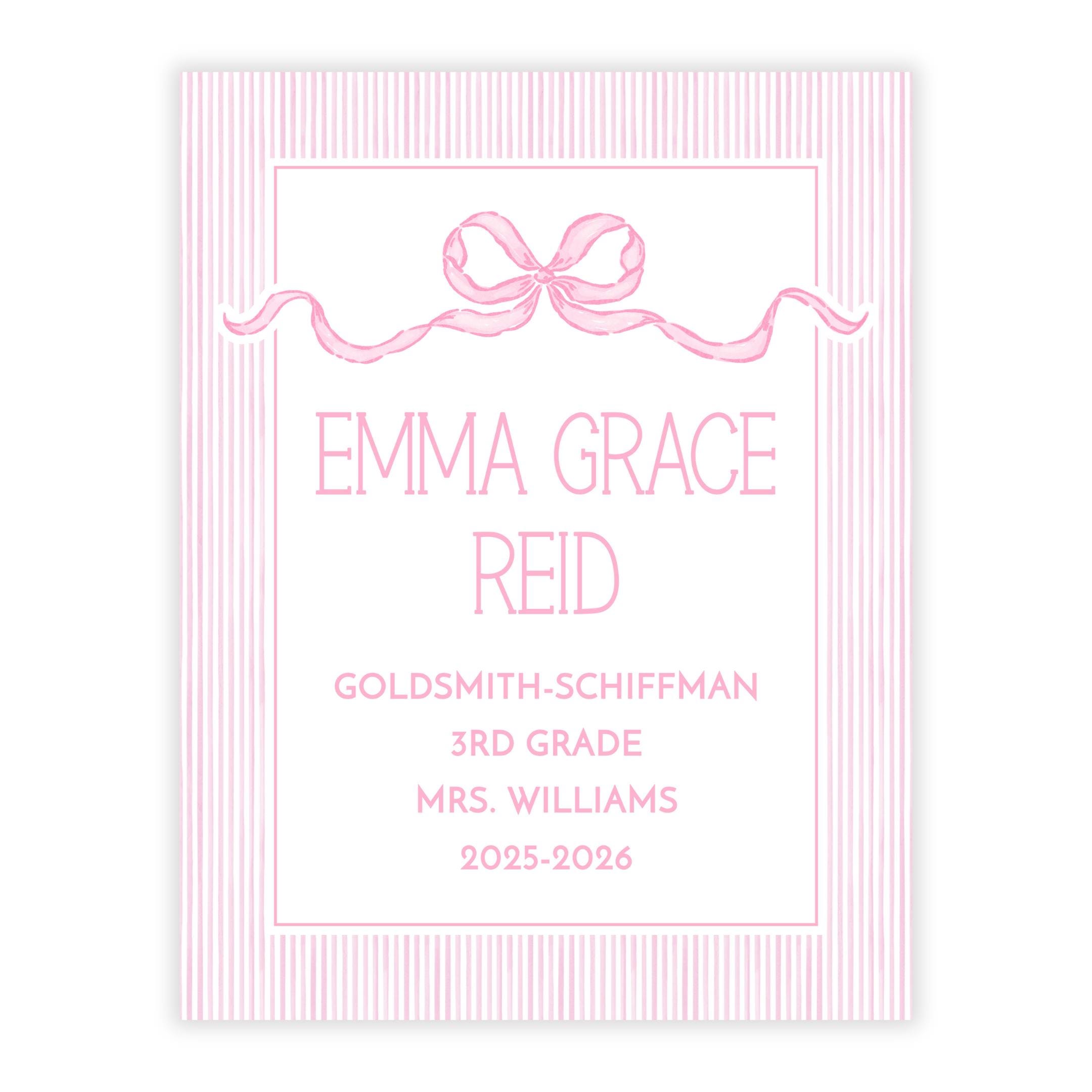 PRINTABLE Editable School Binder Cover | 8.5x11 Personalized Corjl ...