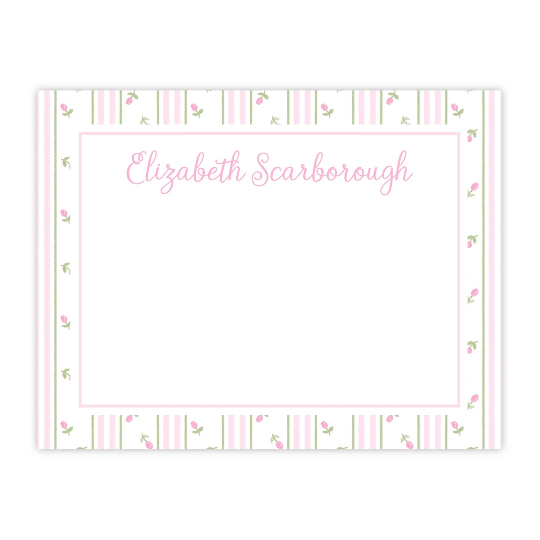 Printable Note Cards, Watercolor Note Card Template, Watercolor Pink ...