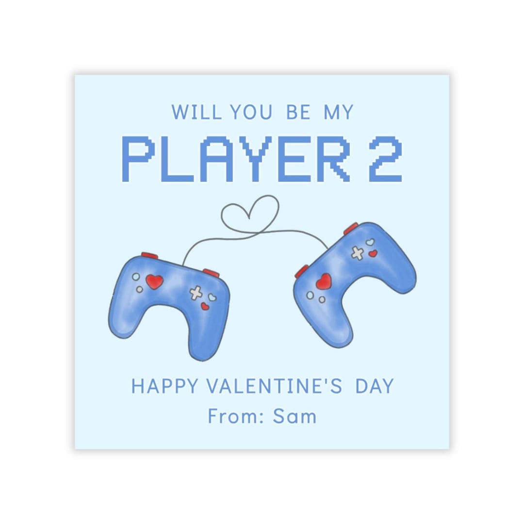 Printable Valentines Day Card for Kids, Video Game Valentines, Digital ...