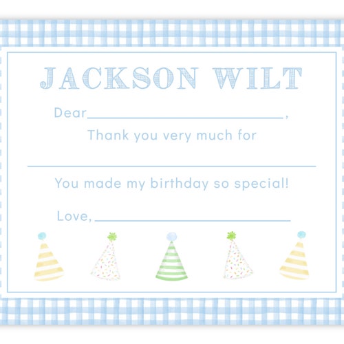 Printable Fill in the Blank Thank You Cards for Kids - Etsy