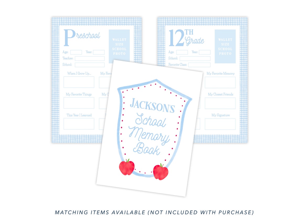 Printable School Memory Pages K–12 | Editable School Memory Book ...