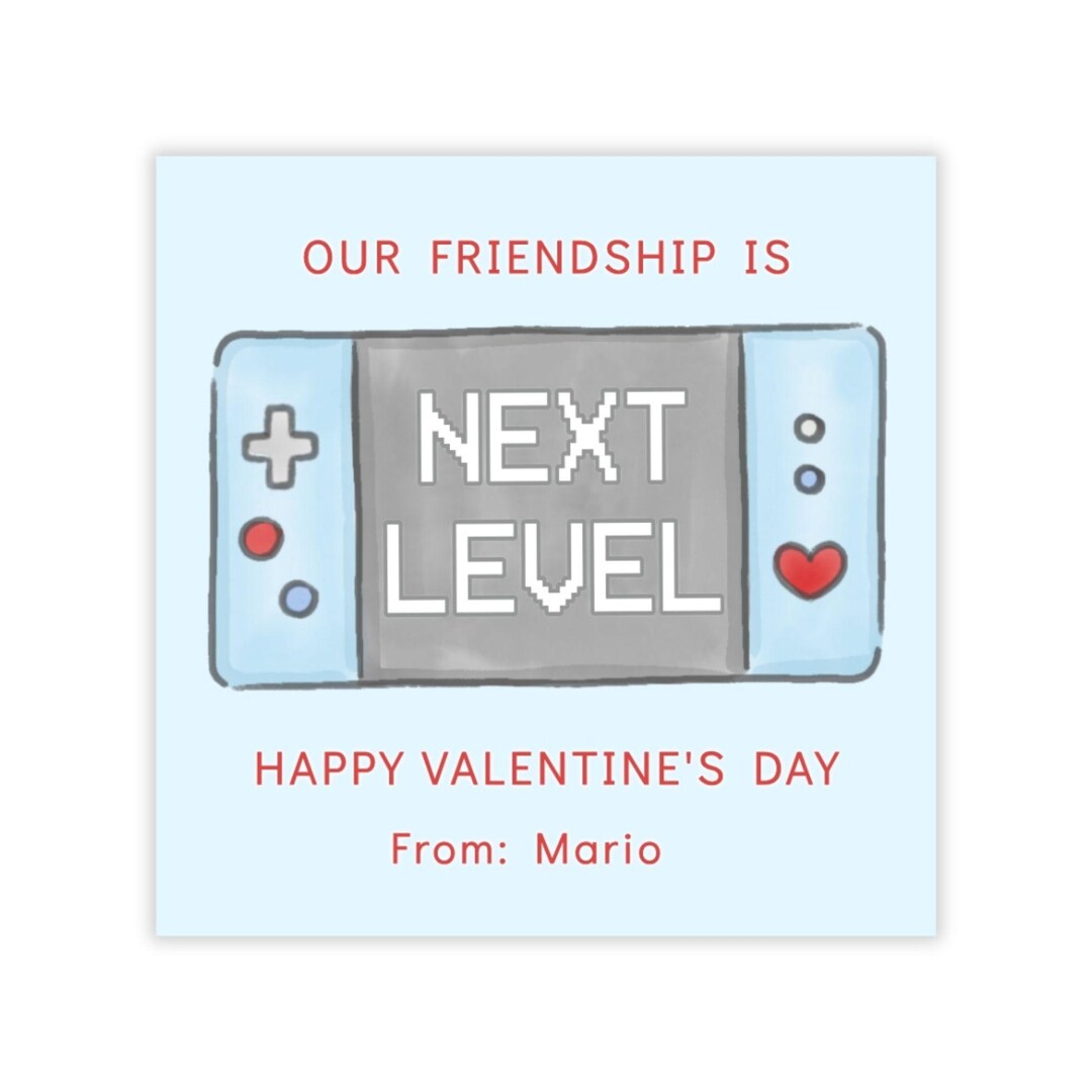 Printable Valentines Day Card for Kids, Video Game Valentines, Digital ...