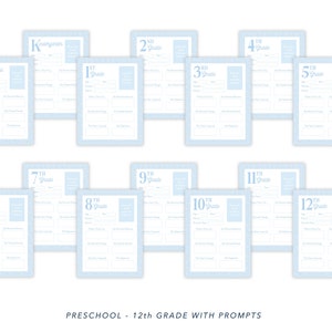 Printable School Memory Pages K–12 | Editable School Memory Book ...