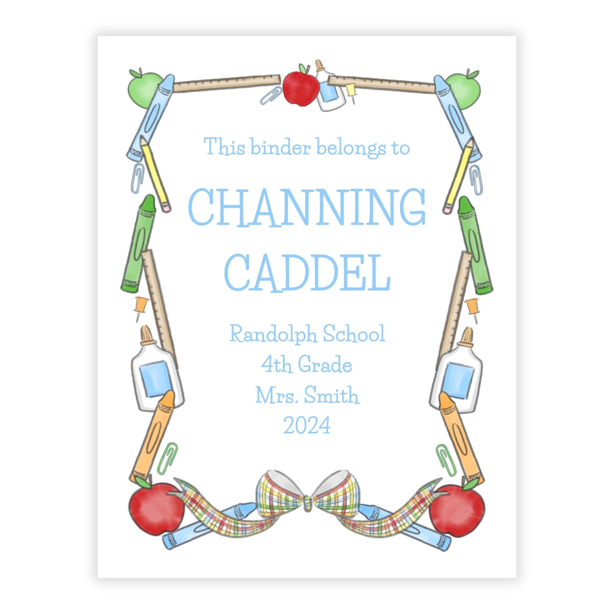 Printable Binder Cover, School Binder Cover, Kids Binder Cover, Boy ...