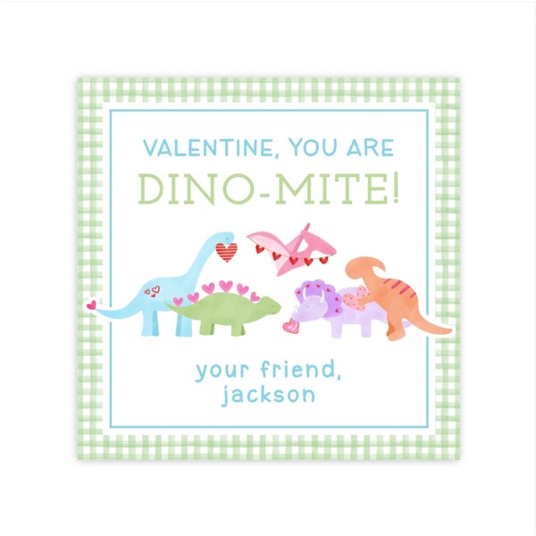 Dinosaur Valentine - Etsy