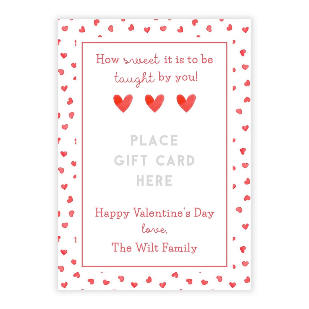 Printable Valentines Day Gift Card Holder, Valentine Gift Card Holder ...