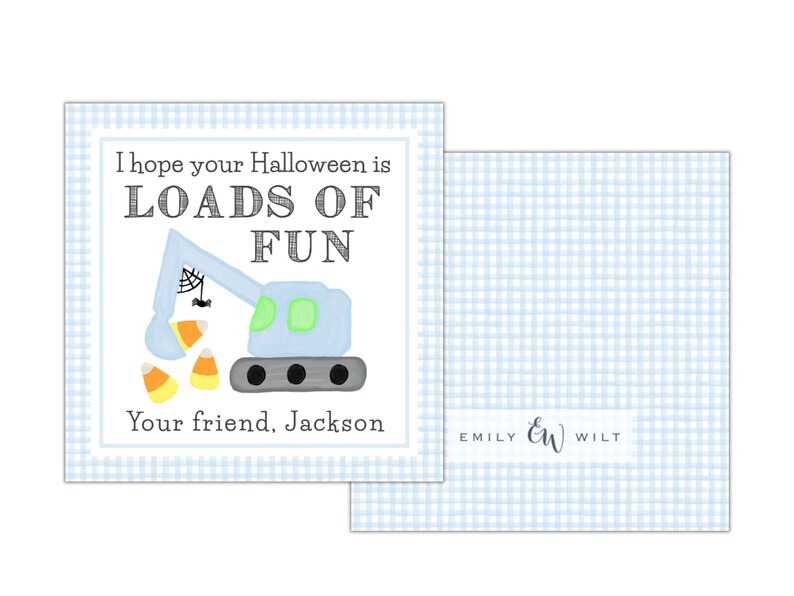 Printable Halloween Tag Loads of Fun Self Edit Template - Etsy