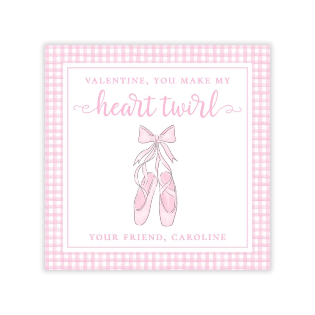 Printable Valentines Day Cards for Kids, Ballet Valentine Tags ...
