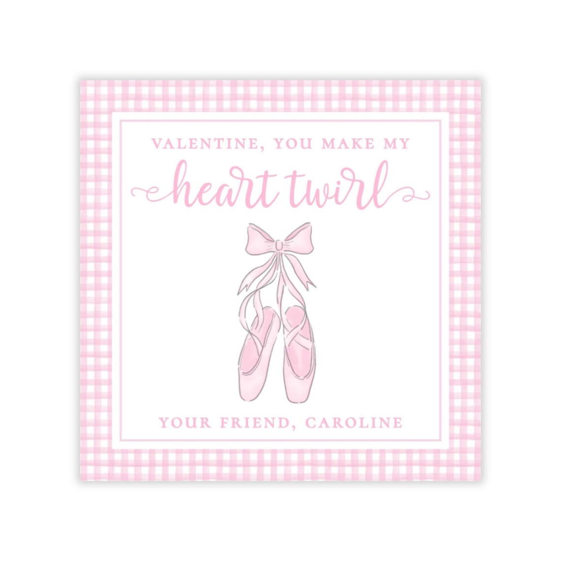 Printable Valentines Day Cards for Kids, Ballet Valentine Tags ...