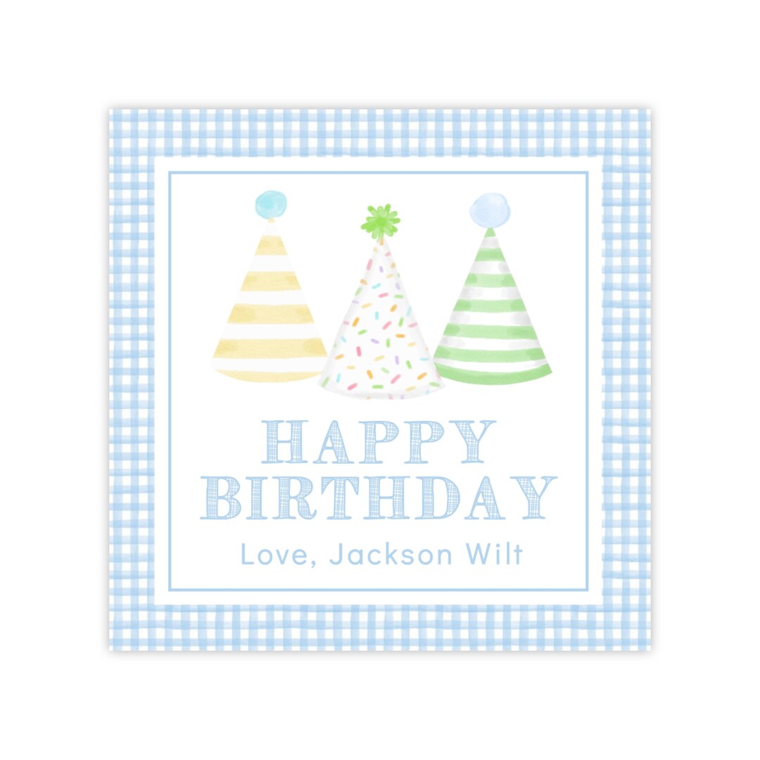 Printable Kids Birthday Gift Tag, Kids Gift Tags, Printable Tags for ...