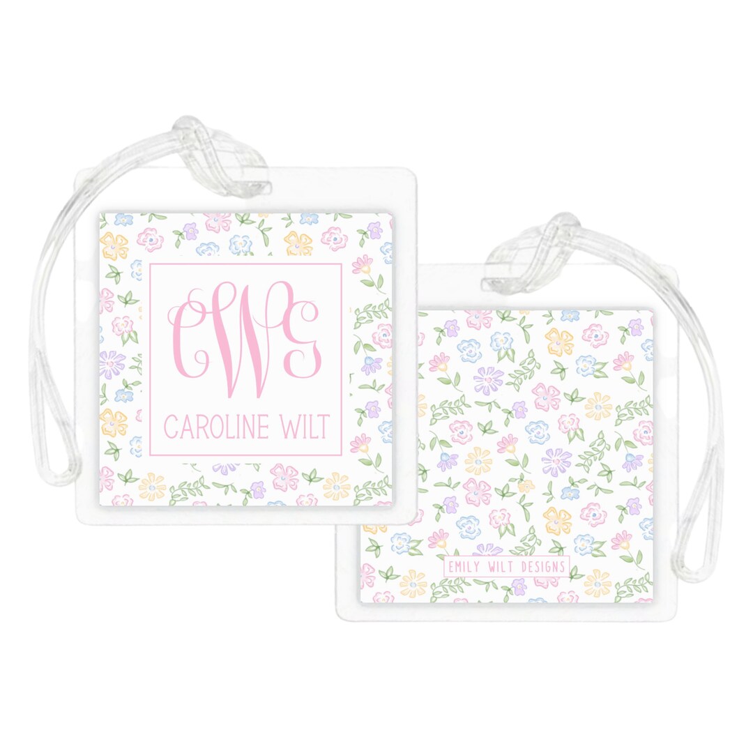 Laminated Bag Tag for Girls, Girl Luggage Tag, Girls Backpack Tag ...
