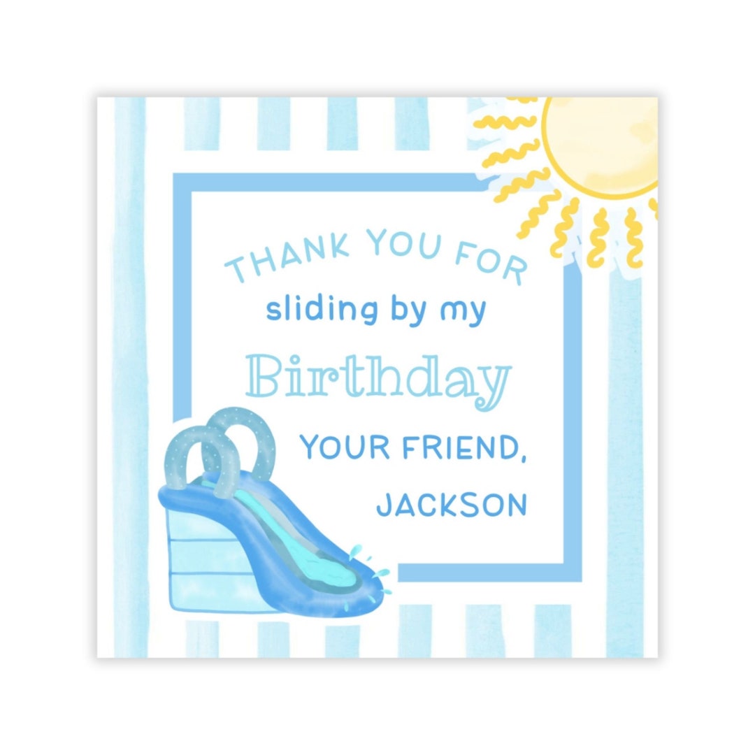 PRINTABLE Gift Tag Template | Editable Favor Tags to Match Blue Water ...